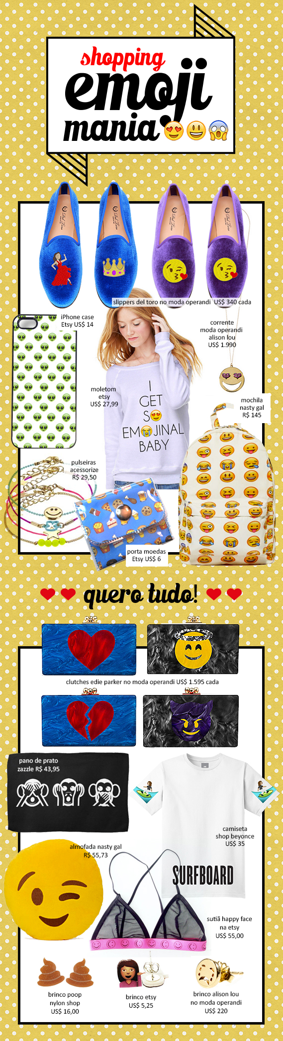 Shopping: emoji mania - Garotas Estúpidas
